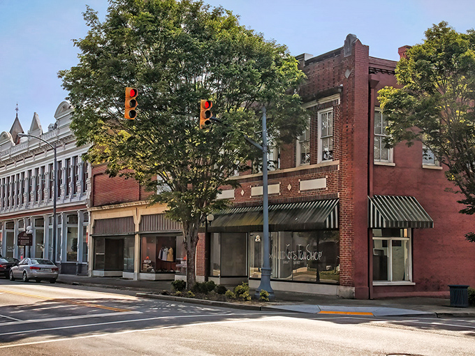 Bennettsville's historic downtown - where brick buildings stand shoulder to shoulder like old friends who've weathered a century of stories together.