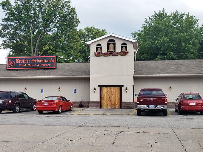 Brother Sebastian's monastery-inspired fa&ccedil;ade might have you saying prayers of thanks once you taste their heavenly steaks.