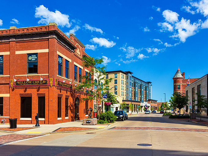 Eau Claire's revitalized downtown shines with brick buildings and modern touches. Urban cool meets Midwest friendly!