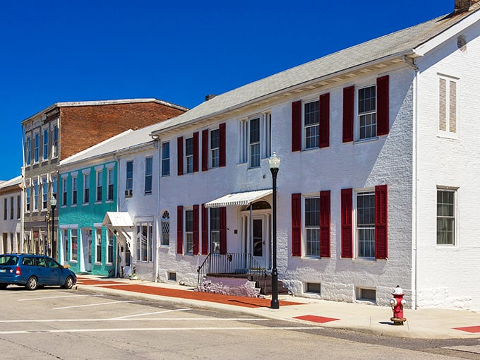 Georgetown's colorful buildings stand like a Norman Rockwell painting come to life, minus the awkward family portraits.