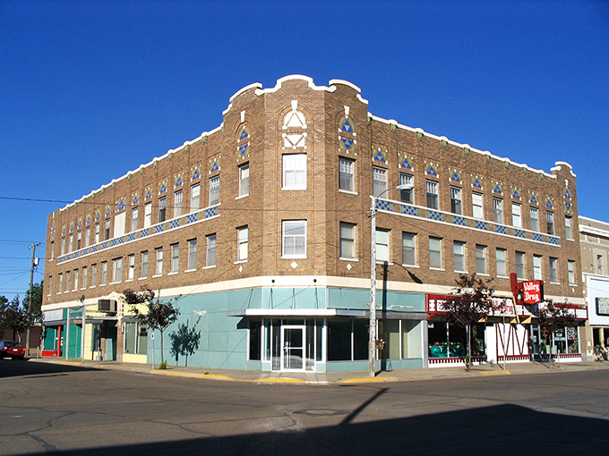 Glasgow's historic corner building stands proudly at the crossroads of affordability and small-town charm.