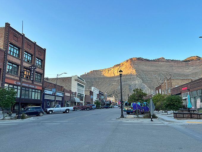 Helper's historic downtown sits dramatically against the Book Cliffs backdrop. This former coal town has reinvented itself as an unexpected arts hub.