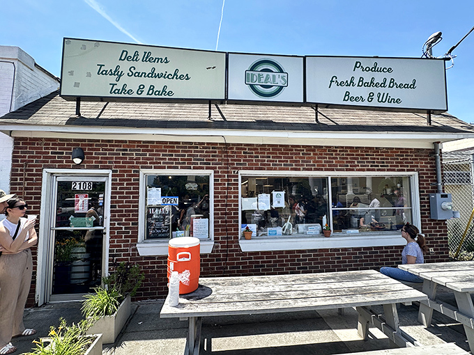 Ideal's charming brick exterior says "neighborhood fixture" while its sandwiches scream "culinary masterpiece" to anyone lucky enough to stop by.