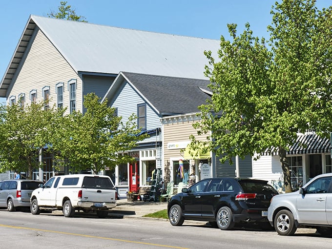 Leland's charming storefronts welcome visitors with the promise of unique treasures and conversations that aren't rushed.