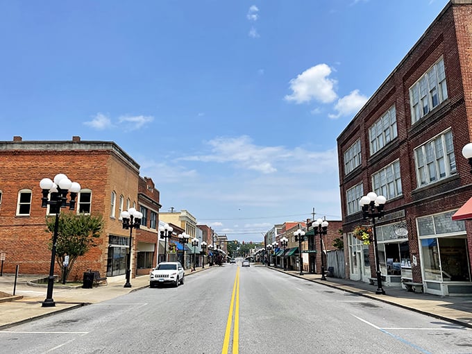 Union's Main Street could be a movie set for "Small Town America," with its classic brick buildings and wide-open sky.