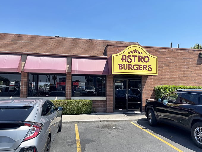 Astro Burgers' modest exterior hides a universe of flavor within. Where burger dreams come true without the fancy frills.
