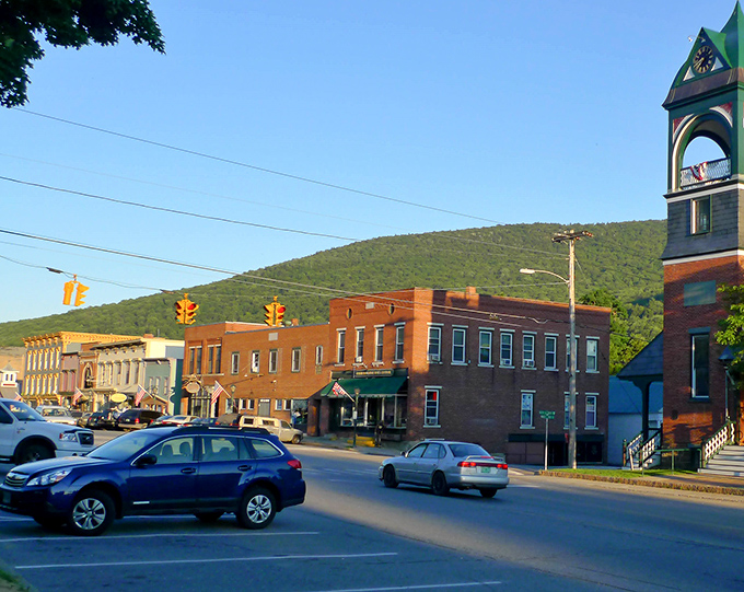 The perfect small-town streetscape in Bristol, where you can practically smell the fresh-baked bread wafting from local bakeries.