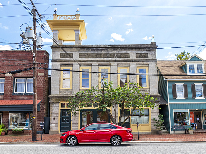 This historic building stands proudly on Chestertown's brick-lined street, a testament to Eastern Shore craftsmanship that's aged like fine wine.
