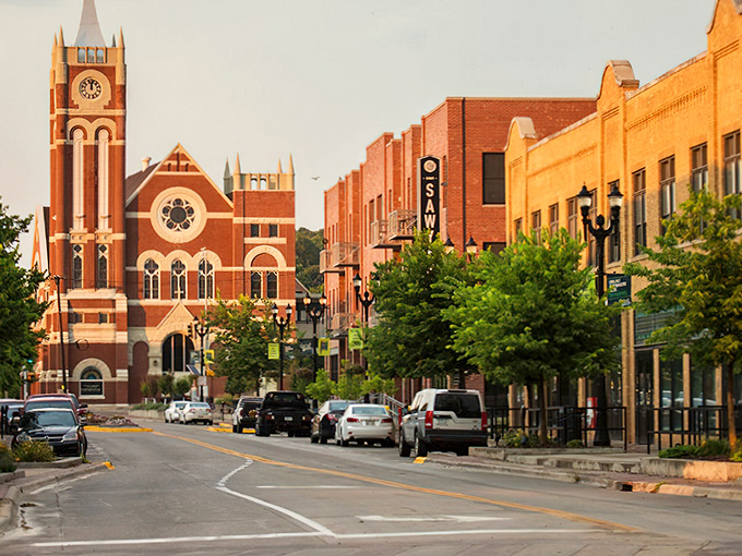 That beautiful clock tower stands proud over Council Bluffs' downtown, marking time in this welcoming riverside community.