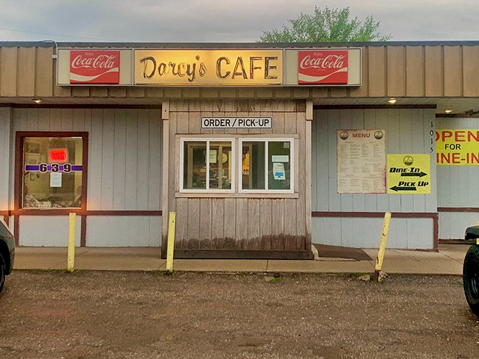 The humble "ORDER/PICK-UP" window at Darcy's Cafe has witnessed more morning hunger emergencies than an ER doctor on donut day.