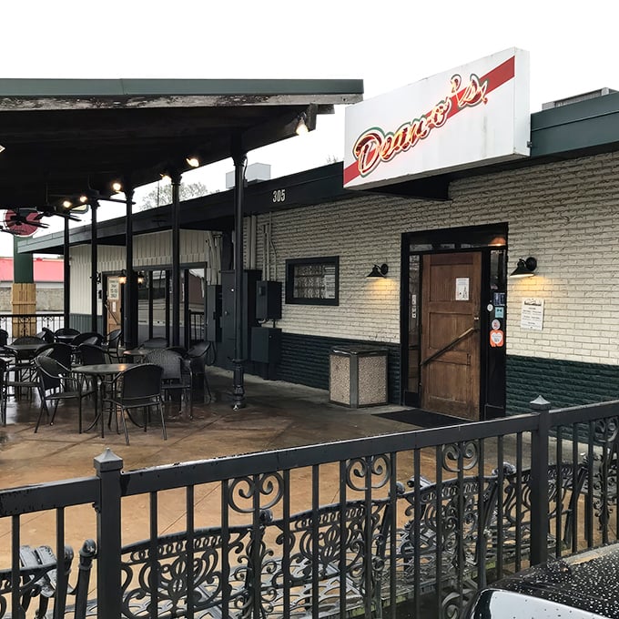 The simple exterior of Deano's hides a pizza paradise inside, where Cajun-inspired toppings and friendly service await hungry visitors.