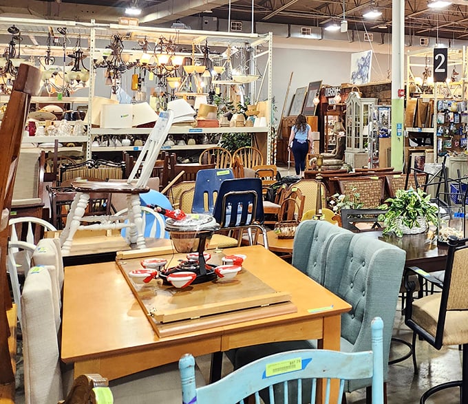 Step inside this furniture wonderland and witness the beautiful chaos of possibility &ndash; where one person's castoffs become another's treasures.