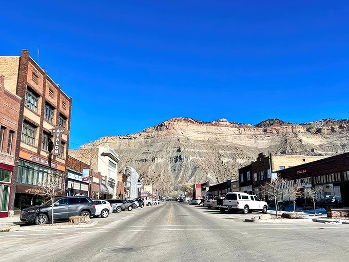 Main Street Helper could double as a time machine. One stroll past these brick buildings and you're transported to the heyday of the American West.