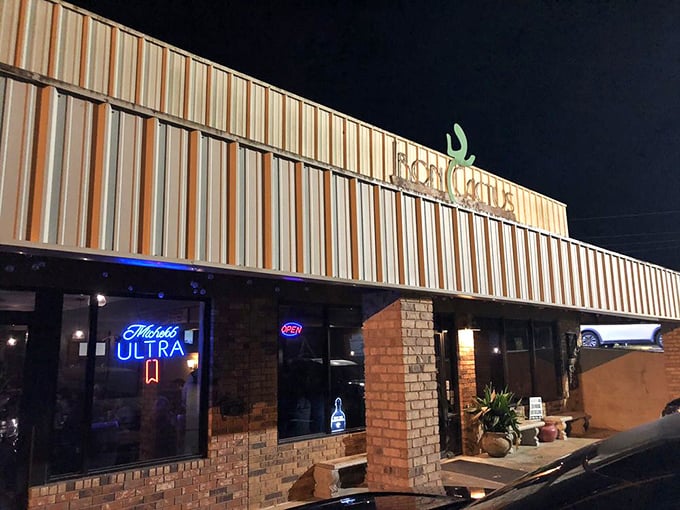 By day or night, that glowing green cactus sign means you've found the real deal. No prickly service here!