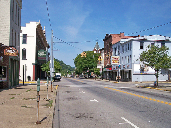 McConnelsville's main street feels frozen in time, where every storefront tells a story worth hearing.
