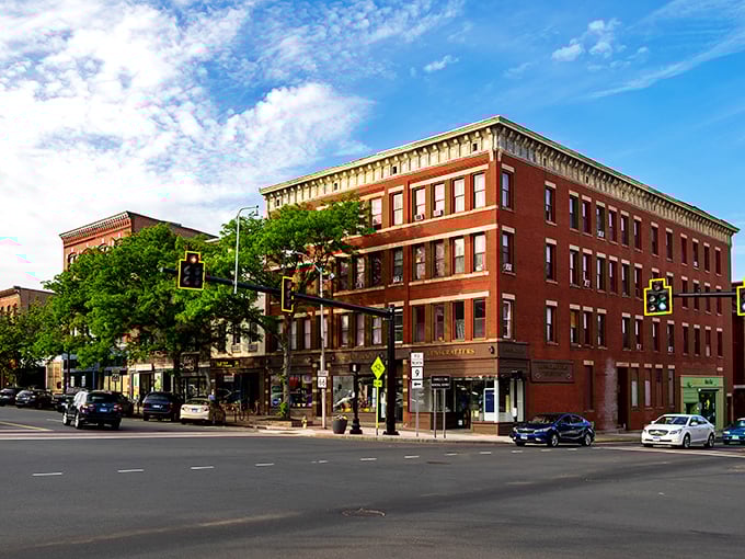 The gentle slope of Middletown's main drag invites leisurely window shopping, where every storefront holds the promise of treasures within walking distance.
