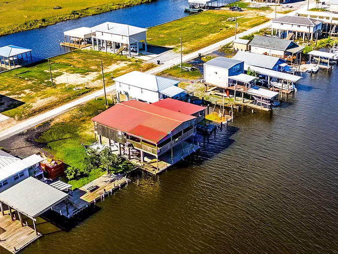 Port Sulphur's waterfront homes embrace the bayou lifestyle, where your boat is as essential as your car.