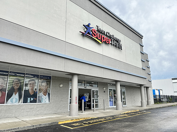 Like a furniture museum where everything's for sale, SuperThrift's clean exterior belies the bargain bonanza within.