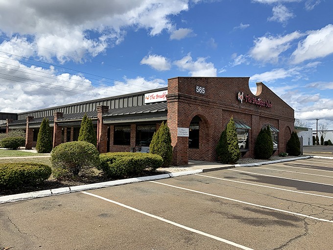 Spacious parking and sturdy brick walls &ndash; The Breakfast Nook knows the foundation of a good breakfast experience starts before you even walk in.