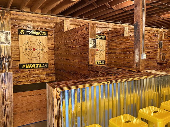 Nothing says "retirement adventure" quite like hurling sharp objects at wooden targets. Axe throwing: therapy you can do without talking about your feelings.