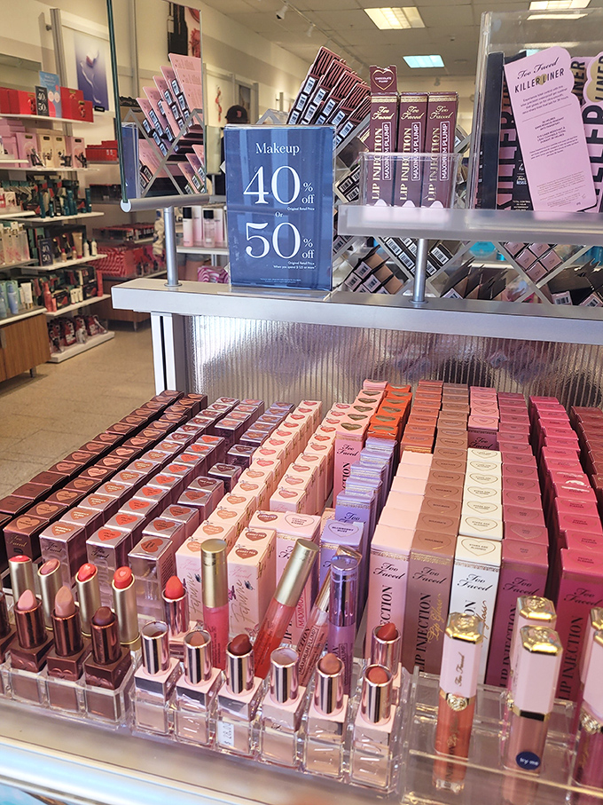 Makeup heaven or wallet danger zone? With discounts this deep, you might need to practice saying "I was just browsing" in the mirror.