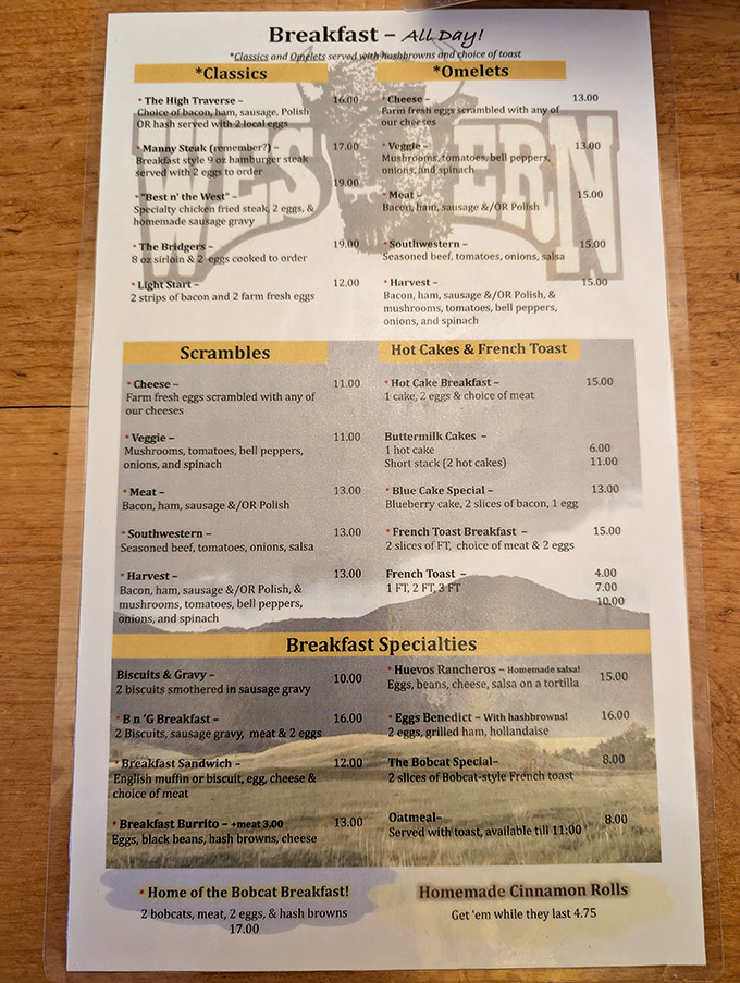 The menu tells you everything you need to know &ndash; straightforward breakfast classics with Montana-inspired names like "The High Traverse" and "The Bridgers."