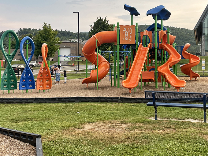This playground doesn't just entertain kids; it's where childhood memories are manufactured in technicolor, one slide adventure at a time.