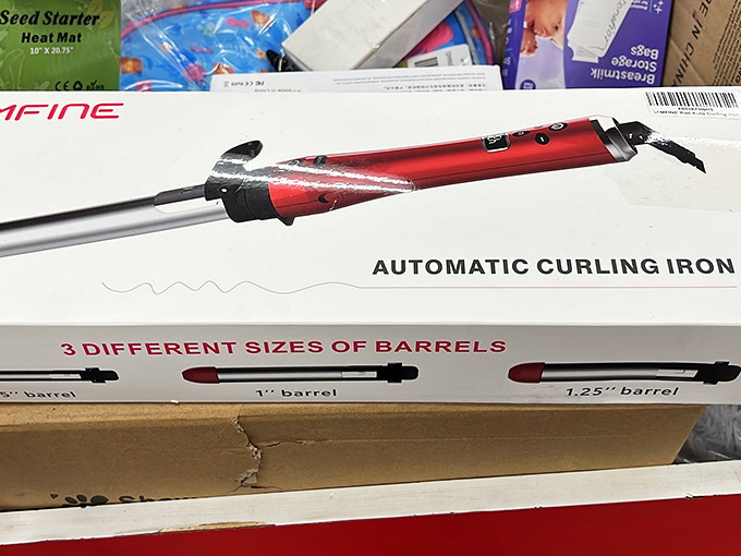 Beauty tools that won't break the bank! This automatic curling iron with three barrel sizes promises good hair days without the salon price tag.