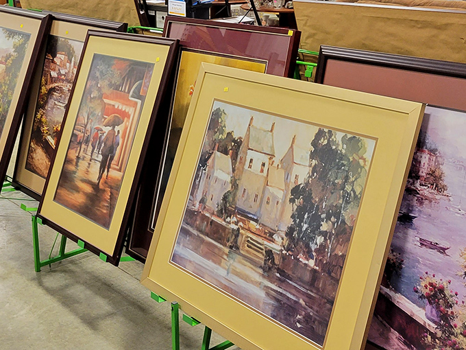 Gallery-worthy art at yard sale prices&mdash;where else can you find European streetscapes and charming chateaus without the airfare to match?