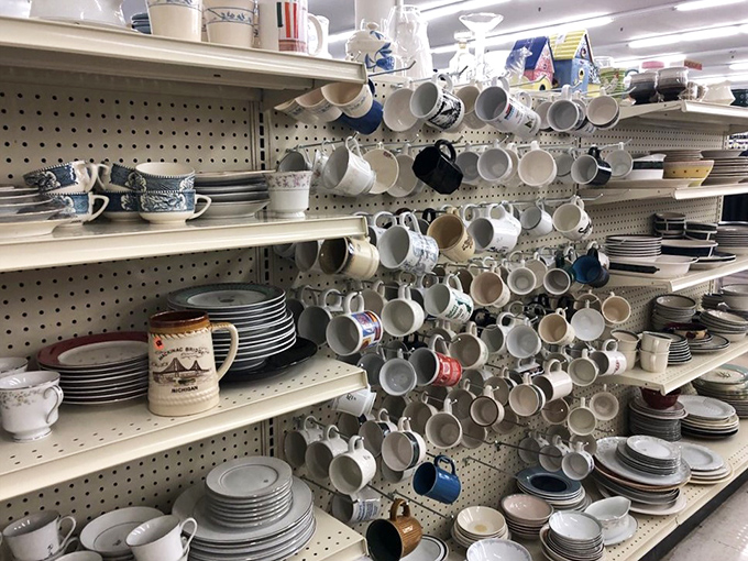 Mug collectors, rejoice! This spinning rack of ceramic personalities might just hold your next favorite morning companion.