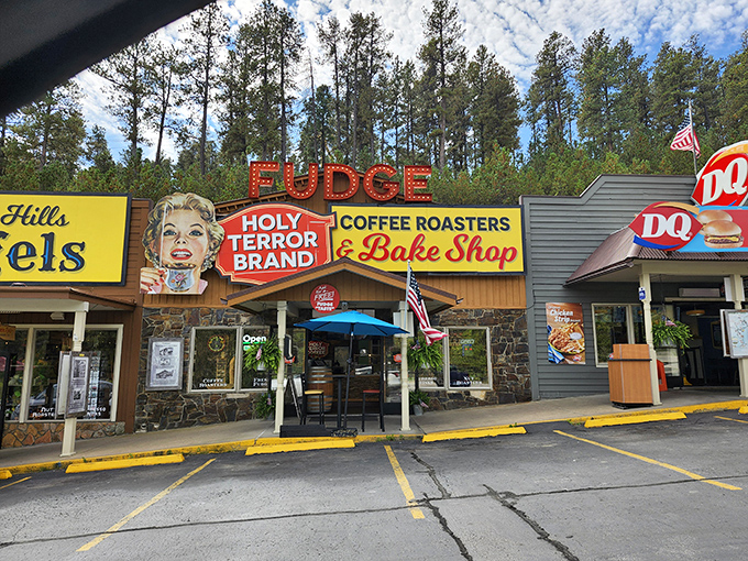 Holy Terror Coffee Roasters & Bake Shop proves that sometimes the most delightful places come with the most terrifying names. That fudge is seriously no joke!