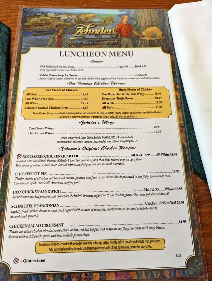 This menu reads like a love letter to poultry. Forget dating apps&mdash;this is the kind of matchmaking that truly matters.