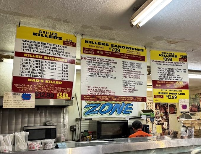 Those colorful menu boards tell the whole delicious story &ndash; from killer sandwiches to tender steaks that dreams are made of.