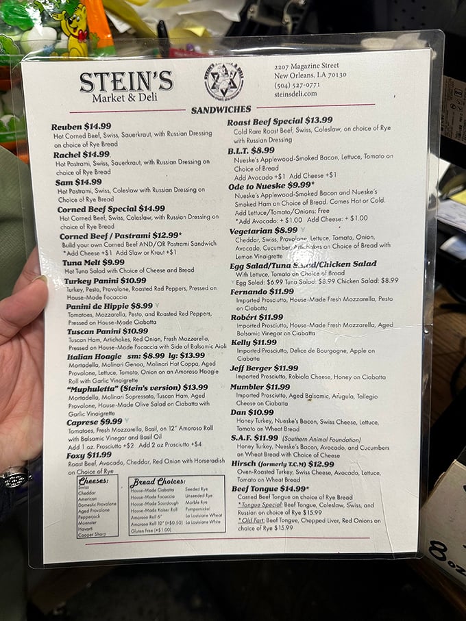 This menu isn't just a list of sandwiches&mdash;it's a roadmap to happiness. Each name promises a different journey, but they all lead to satisfaction.