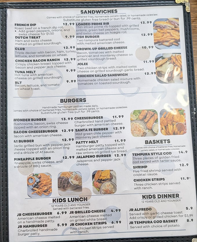 The menu reads like a greatest hits album of American classics&mdash;sandwiches, burgers, and baskets that deliver exactly what they promise.