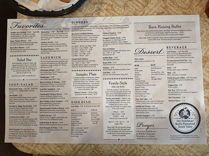 This menu is basically a choose-your-own-adventure book, except every choice leads to deliciousness and elastic waistbands.