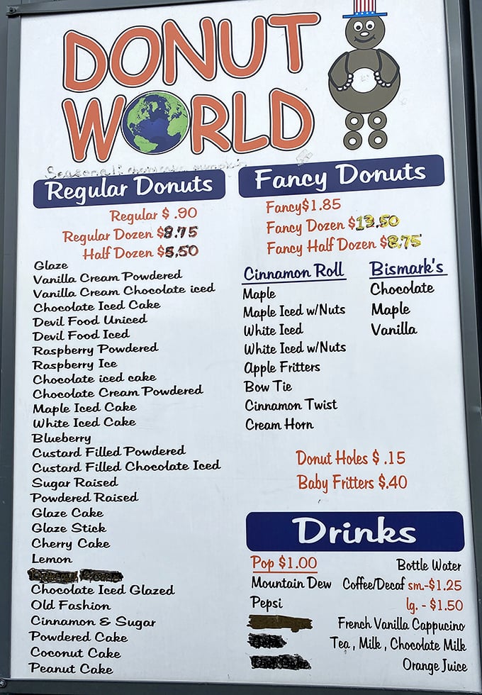 When the menu lists this many donut varieties, you know someone takes their fried dough very, very seriously.