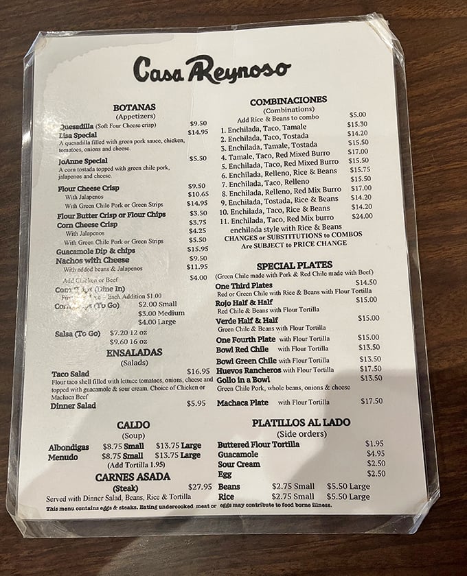 This menu isn't just a list of dishes &ndash; it's a roadmap to happiness where every path leads to something delicious.