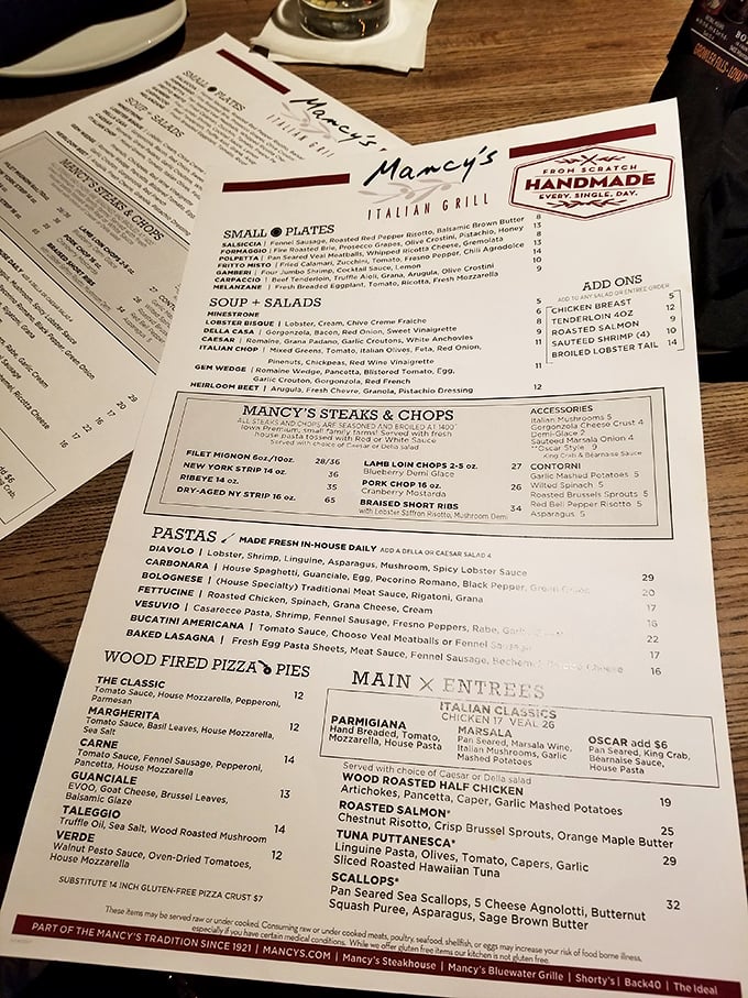 The menu reads like a love letter to Italian cuisine&mdash;each description a promise of flavors worth crossing county lines for.