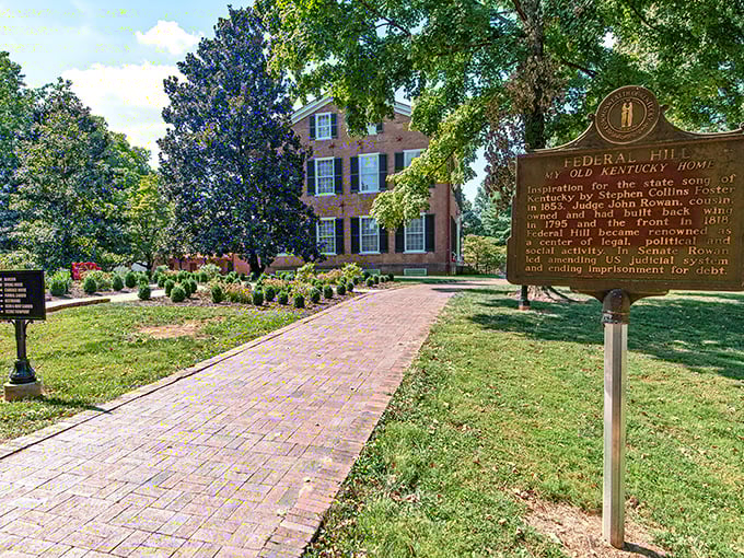 Federal Hill mansion, aka "My Old Kentucky Home," where Stephen Foster found his muse without having to pay today's creative retreat prices.