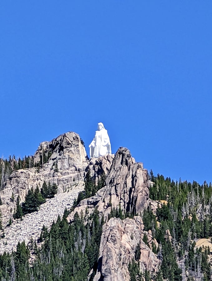 Our Lady of the Rockies stands 90 feet tall atop the Continental Divide, watching over Butte like a protective guardian. Talk about a room with a view!