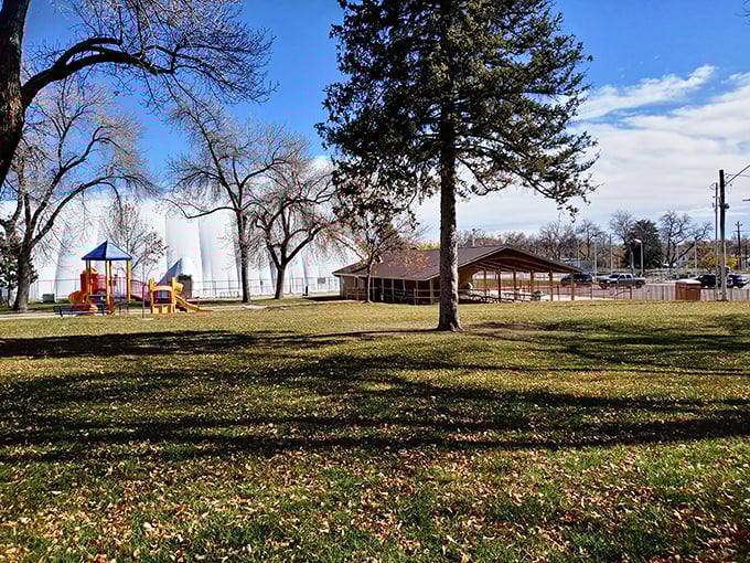 Washington Park offers that perfect small-town respite, where playground laughter mingles with rustling leaves and memories are made on sunny afternoons.