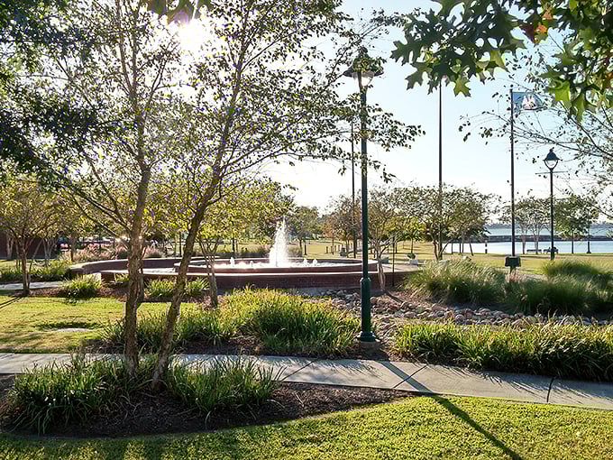 At Prien Lake Park, nature provides the entertainment while fountains and walking paths offer the perfect backdrop for your morning constitutional.