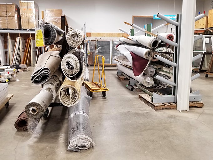 Roll after roll of possibility. One person's leftover carpet becomes another's fresh start&mdash;and at prices that won't leave you floored.