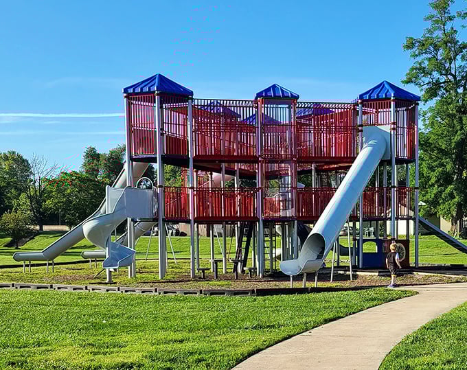 Who says retirement means slowing down? Tuhey Park's playground offers grandkids the perfect excuse to rediscover your inner child without breaking the bank.