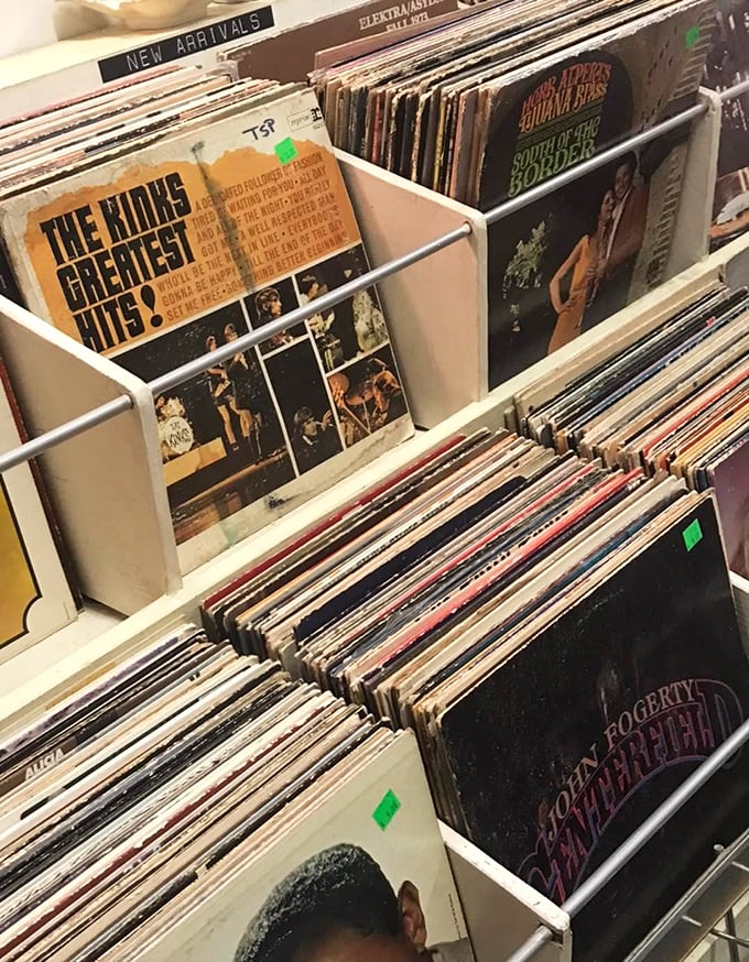 Vinyl heaven! The Kinks' Greatest Hits sits front and center, reminding us that before streaming, music was something you could actually hold in your hands.
