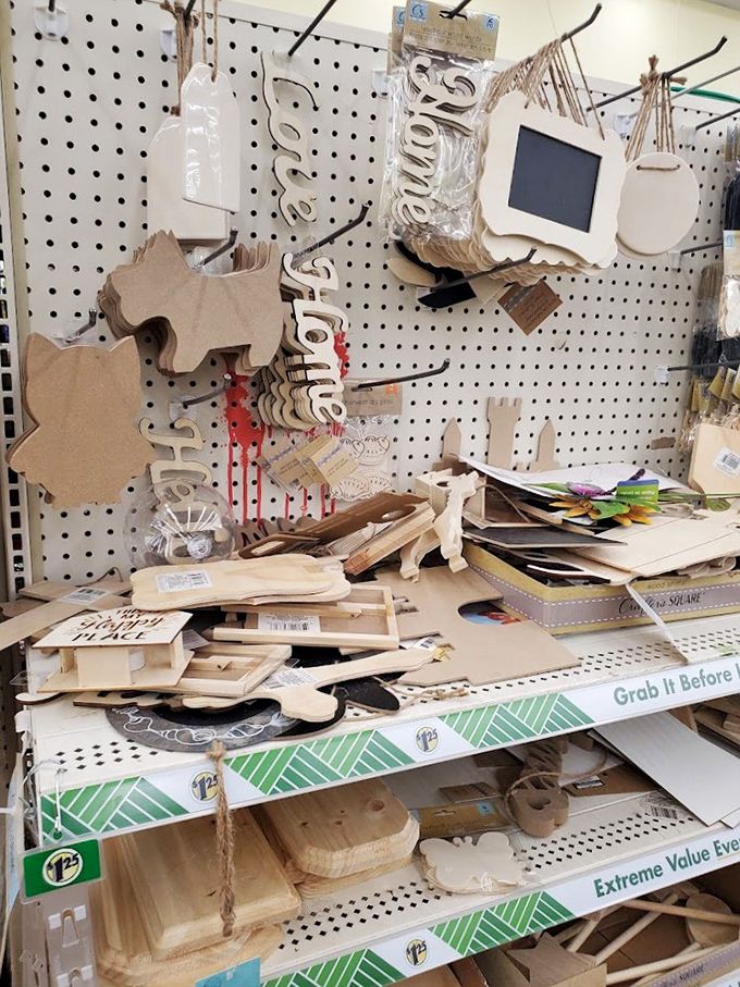 DIY dreams come true in the wooden craft aisle. With these blank canvases, even the least artistic among us can channel their inner Portland craftsperson.