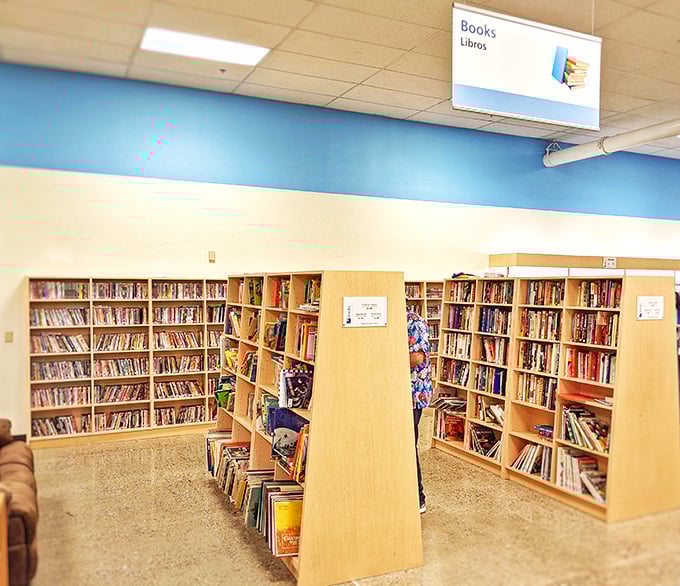 The bibliophile's corner offers everything from bestsellers to obscure gems. Like a library where you can take books home permanently!