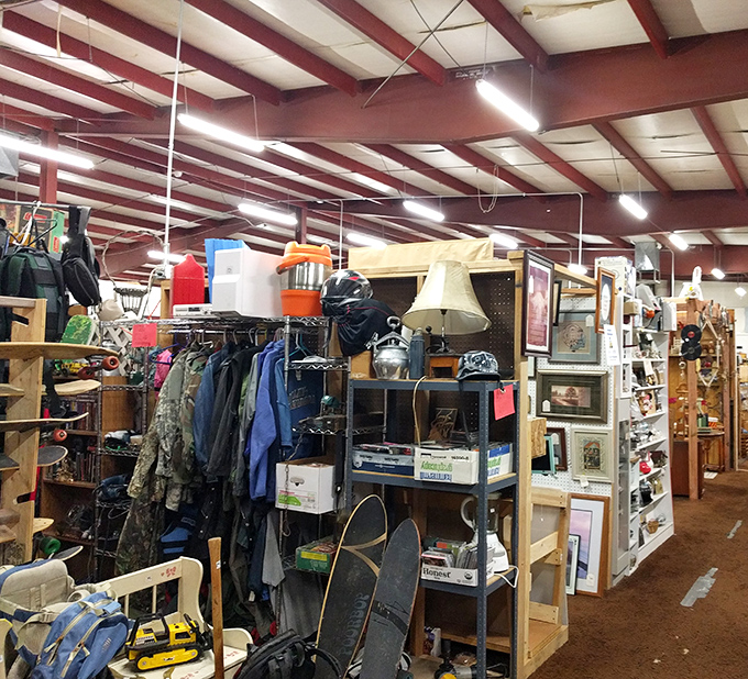 Every booth tells a different story. Some are organized with military precision, others look like someone emptied their attic during an earthquake.