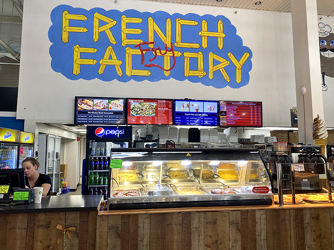 The French Factory serves comfort food that fuels serious treasure hunting expeditions perfectly.